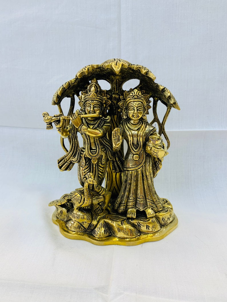 Lord Radha Krishna Couple God Large Statue Sculpture Murti for Home ...