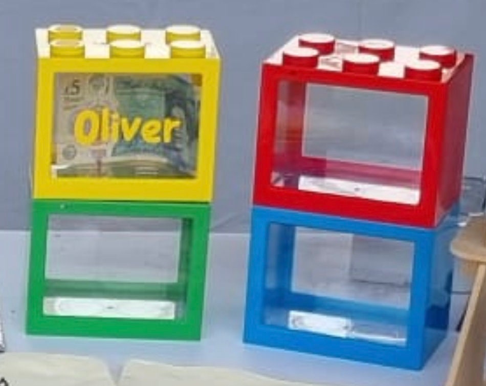 Personalised Lego Money Box for Children and Adults Alike - Etsy UK