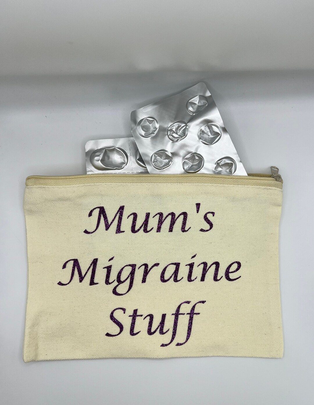 Personalised Migraine Headache Emergency Medicine Canvas Bag - Etsy