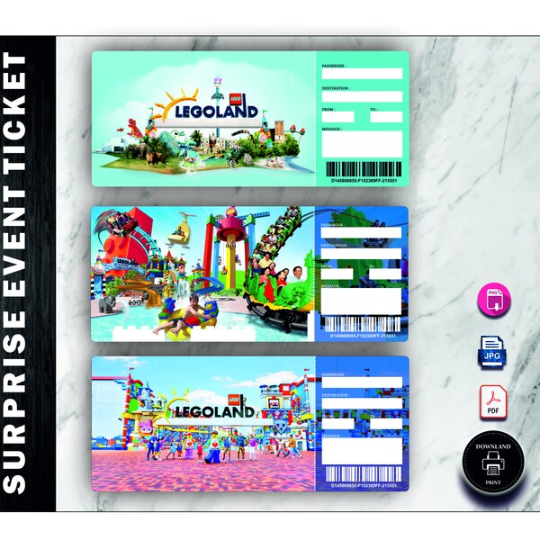 Legoland Ticket - Etsy