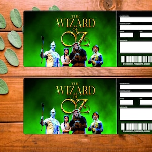 Printable the Wizard of Oz Broadway Surprise Ticket.musical Theatre ...