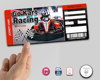 Printable Go Kart Birthday - Etsy