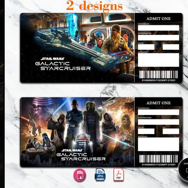 Galactic Star Cruiser Ticket - Etsy