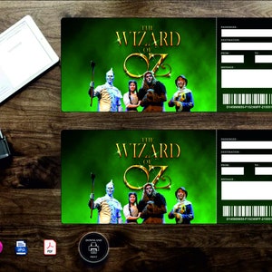 Printable the Wizard of Oz Broadway Surprise Ticket.musical Theatre ...