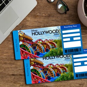 Printable Hollywood Studios Ticket Adobe Editable PDF Trip - Etsy