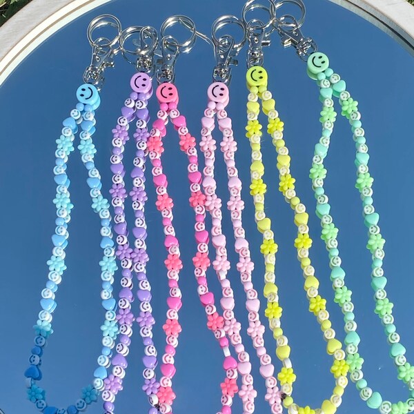 Beaded Keychain - Etsy