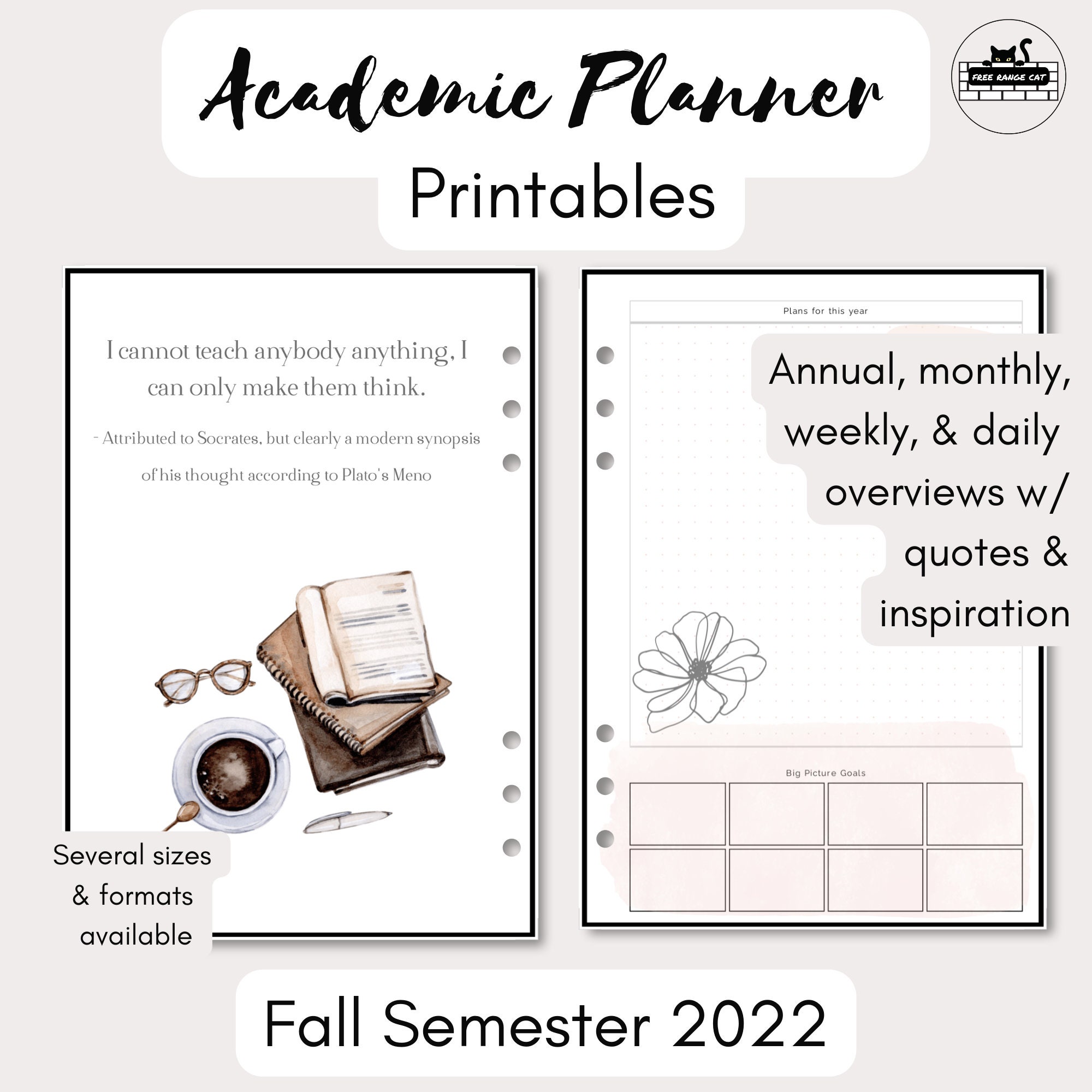 End-of-semester Assessent Planner Pages, Academic Planner for ...