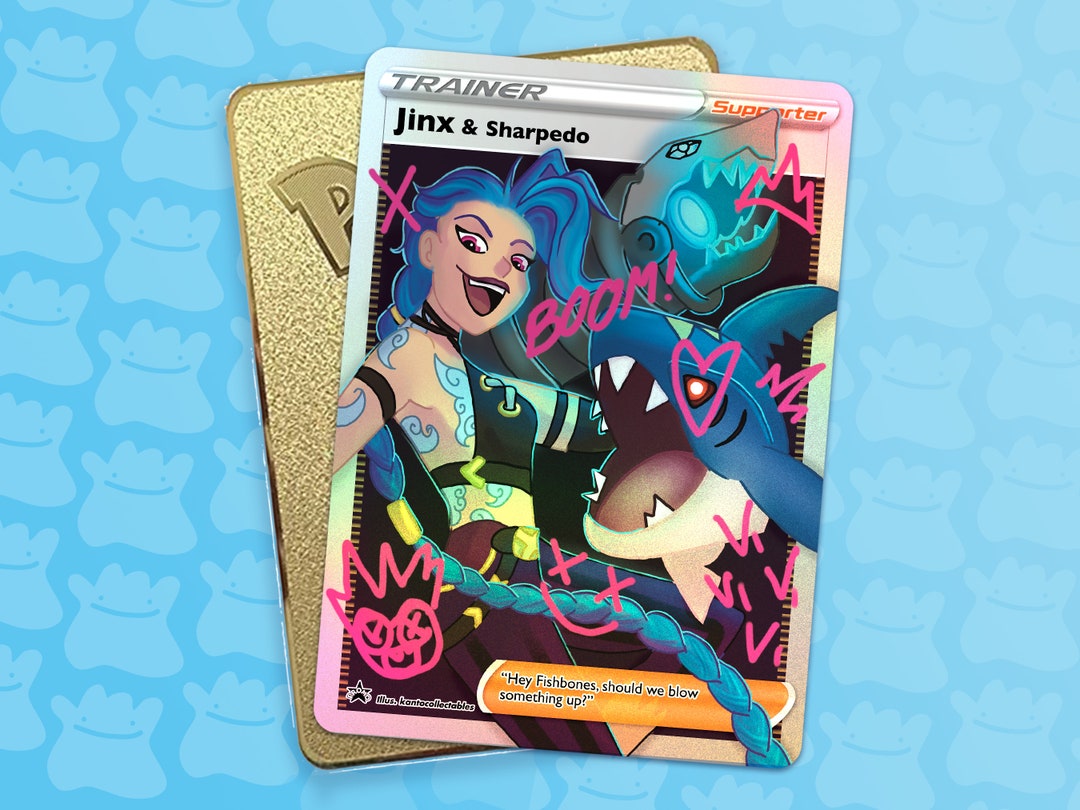 Jinx Arcane / League of Legends Pokemon Card - Etsy
