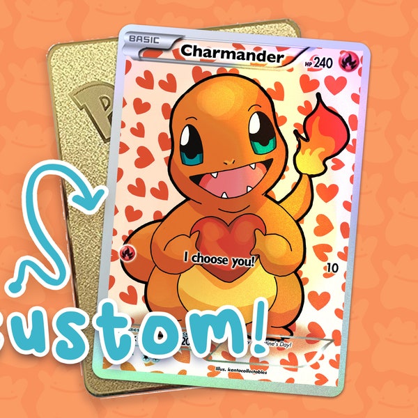 Charmander Valentine - Etsy