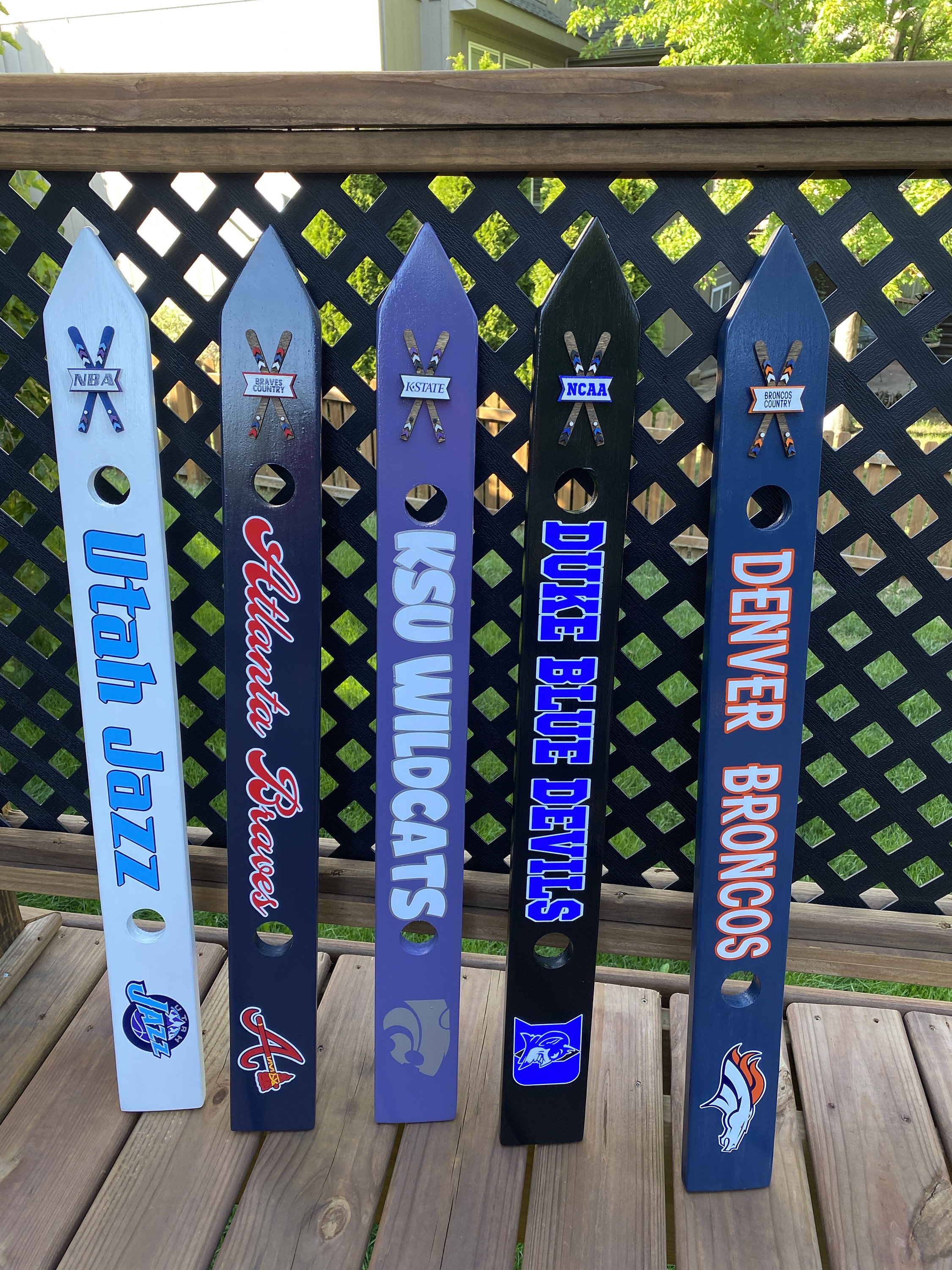 Custom 2 Hole Shot Ski ONE TEAM Any Team Any Theme Shot Board, Ski for ...