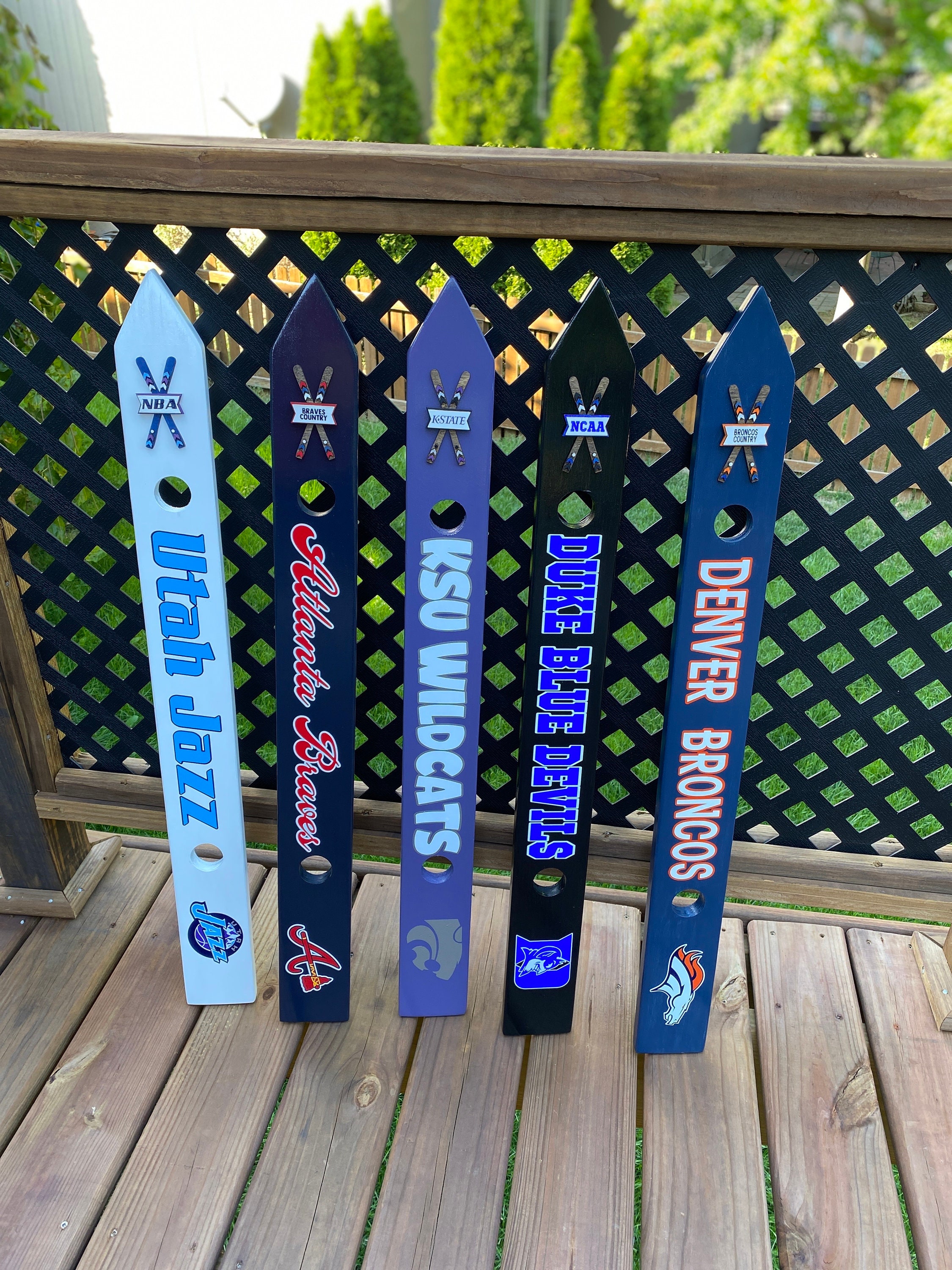 Custom 2 Hole Shot Ski ONE TEAM Any Team Any Theme Shot Board, Ski for ...