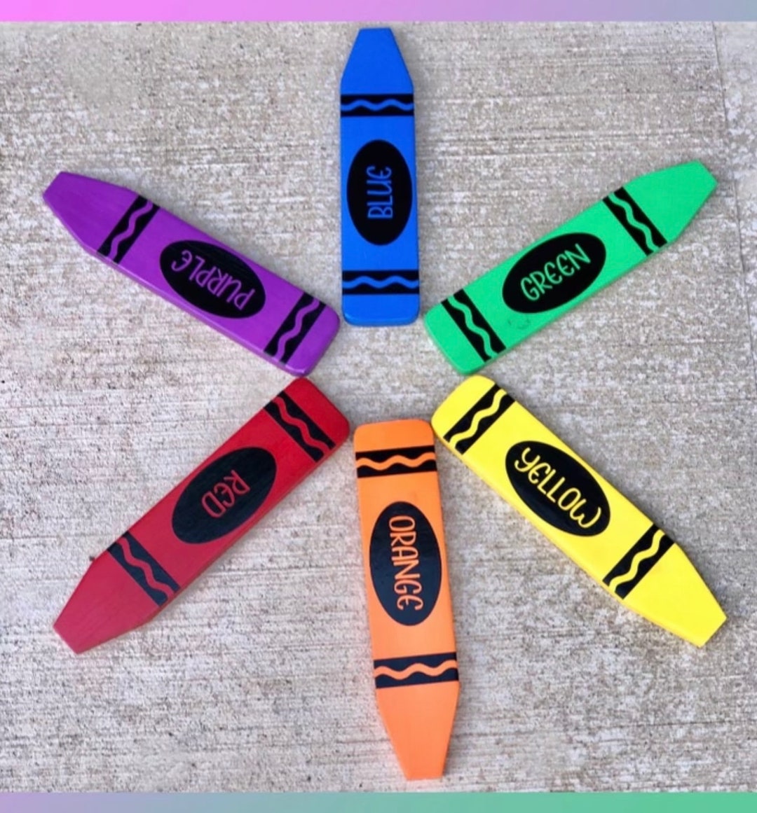 Personalized Crayon Name Sign | Teacher Gift - Etsy
