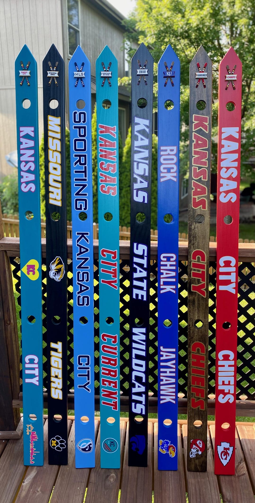 Custom [ANY THEME] Shot Ski – 4-hole Wooden Shot Board + Etched Shot ...
