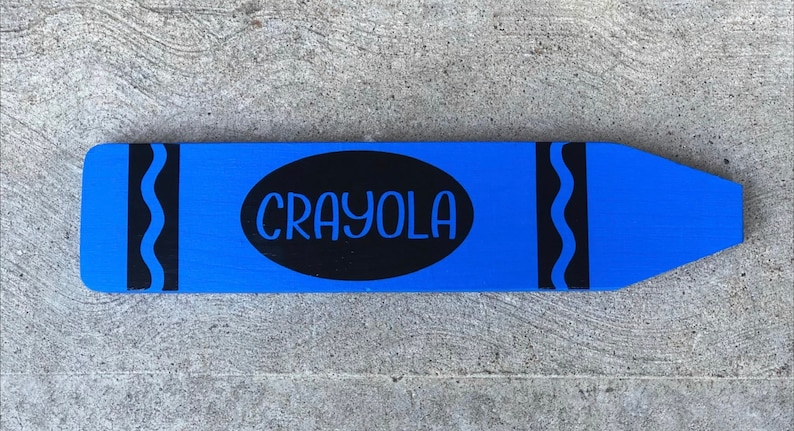 Personalized Crayon Name Sign | Teacher Gift - Etsy