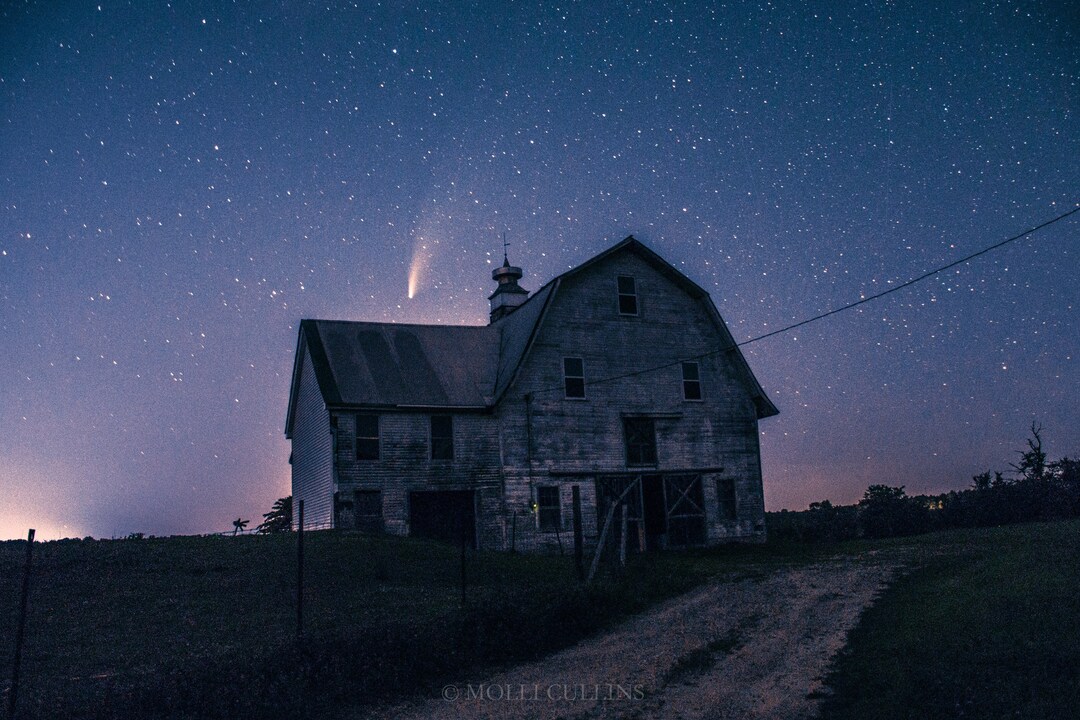 Starry Farm Night - Etsy