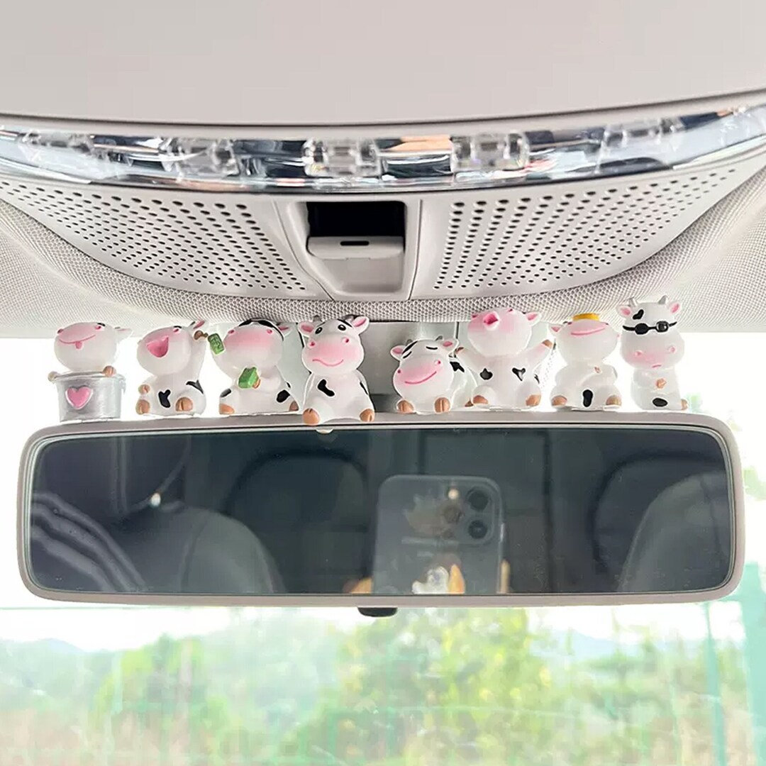 Cute Cow Car Interior Accessories, Car Dashboard Decor, Animal Desktop ...