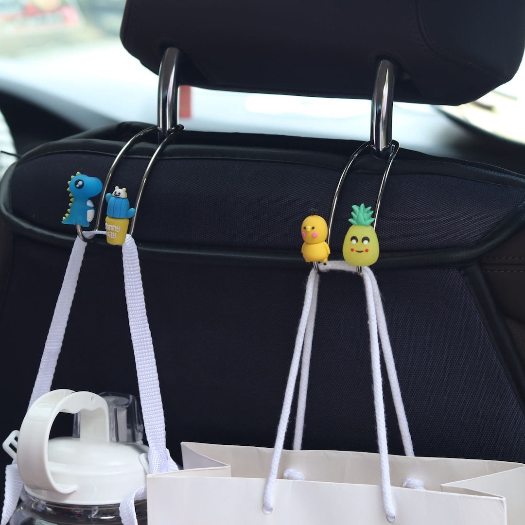 Cartoon Car Hook, Stainless Steel Car Seat Hook, Car Storage Hook ...