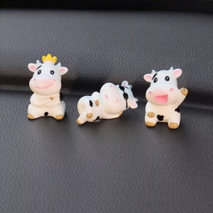 Cute Cow Car Interior Accessories, Car Dashboard Decor, Animal Desktop ...