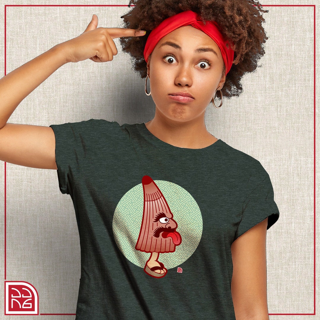 Unisex Cotton T-shirt Printed With Japanese Demon Pattern KASABAKE 001 ...