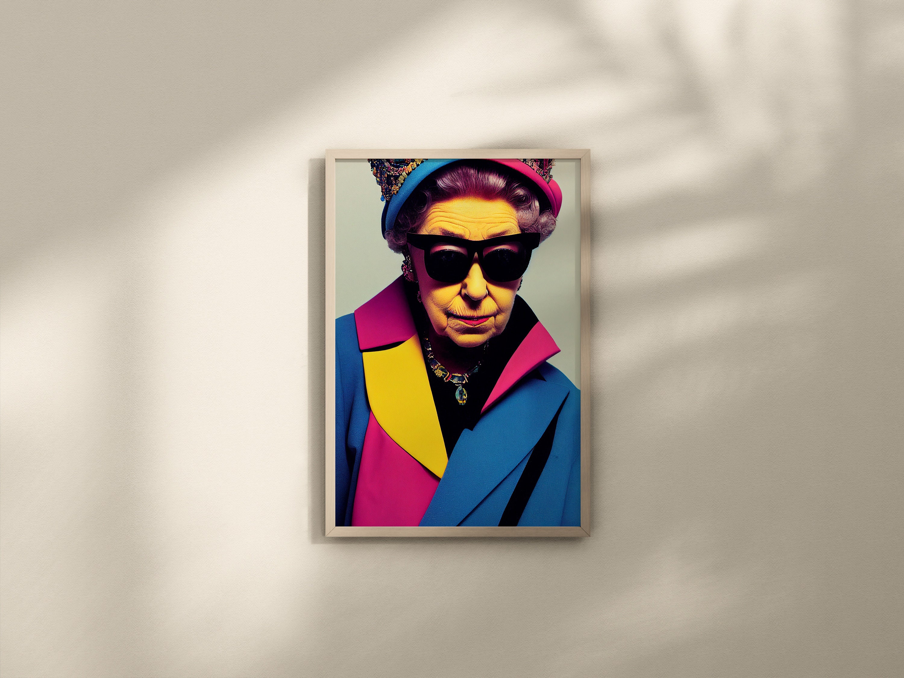Queen Elizabeth II Fashion Poster Modern Art Piece the Queen - Etsy
