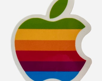 Rainbow Logo MacBook Sticker Cover Apple Logo /macbook Retro Logo Decal ...
