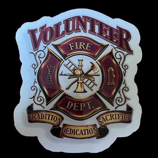 Fire Dept Decal - Etsy