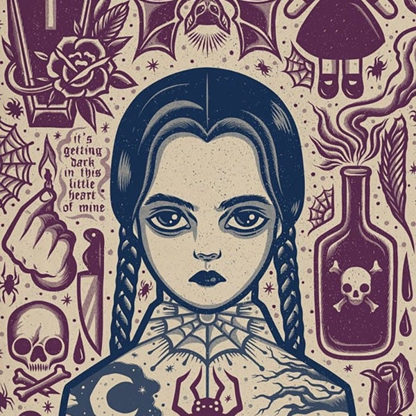 Wednesday Addams Sewing Fabric - Etsy
