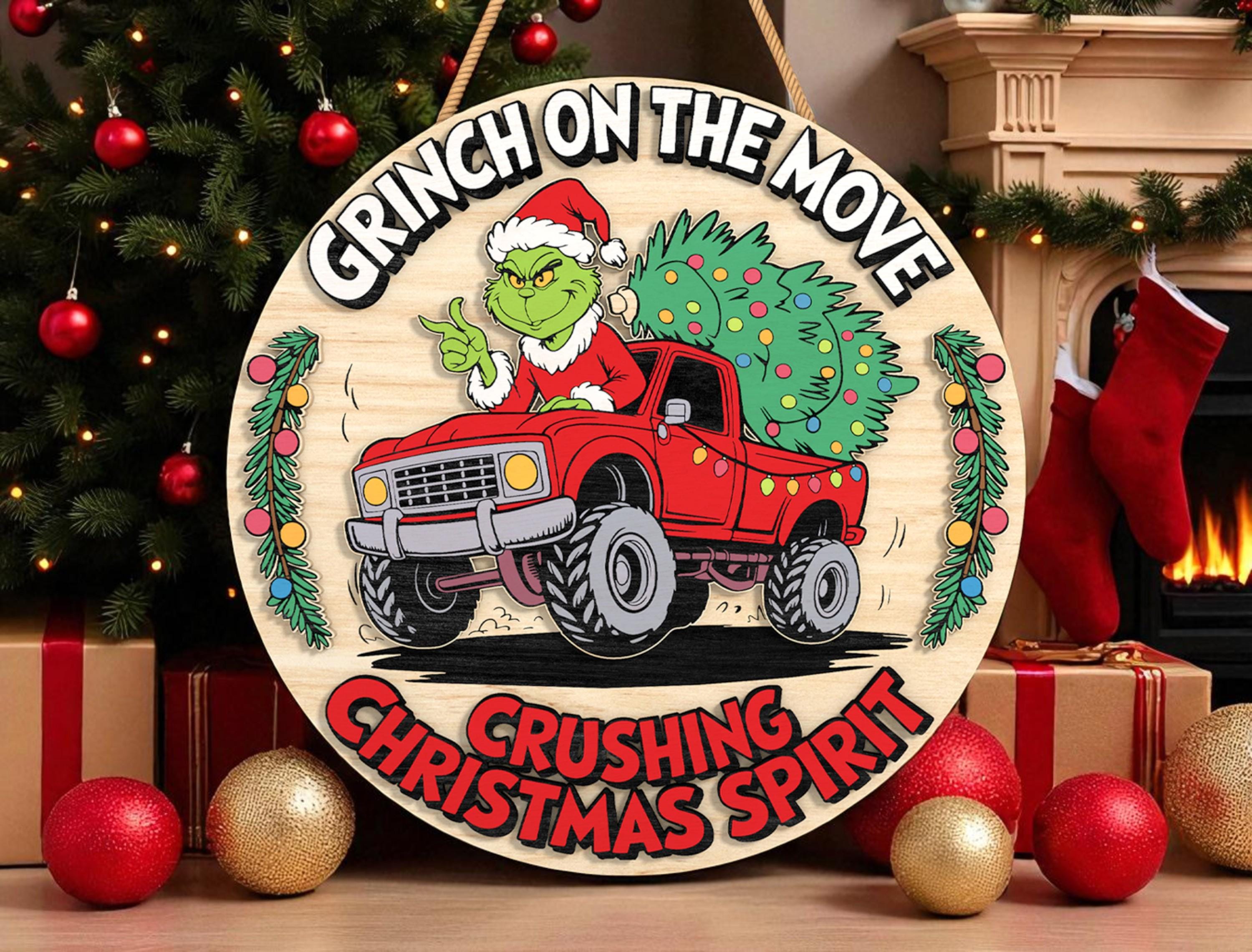 Christmas Truck Door Sign SVG for Laser , Funny Holiday Glowforge File ...