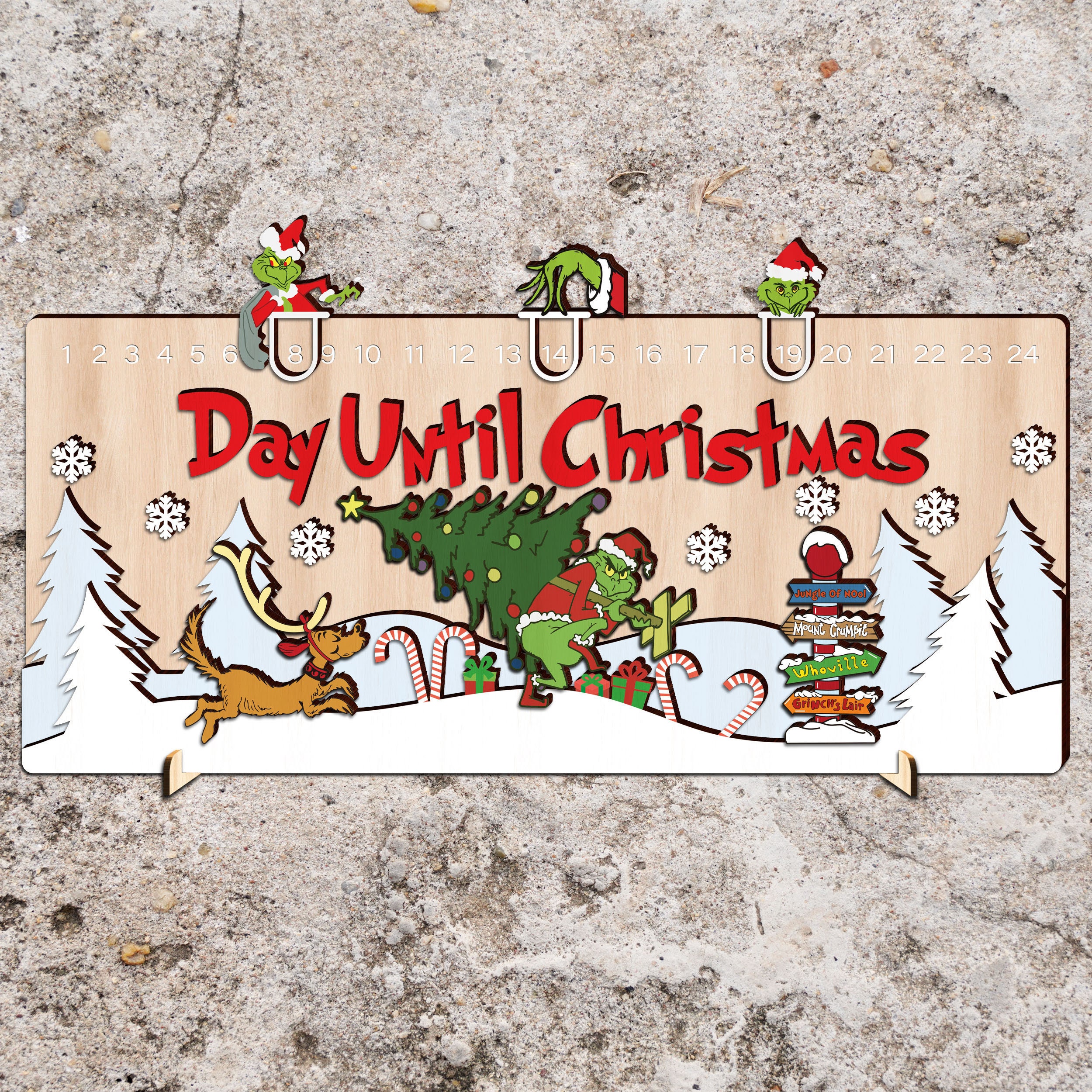 14 Christmas Movie Countdown Svg, Nativity Candy Cane Countdown Svg ...