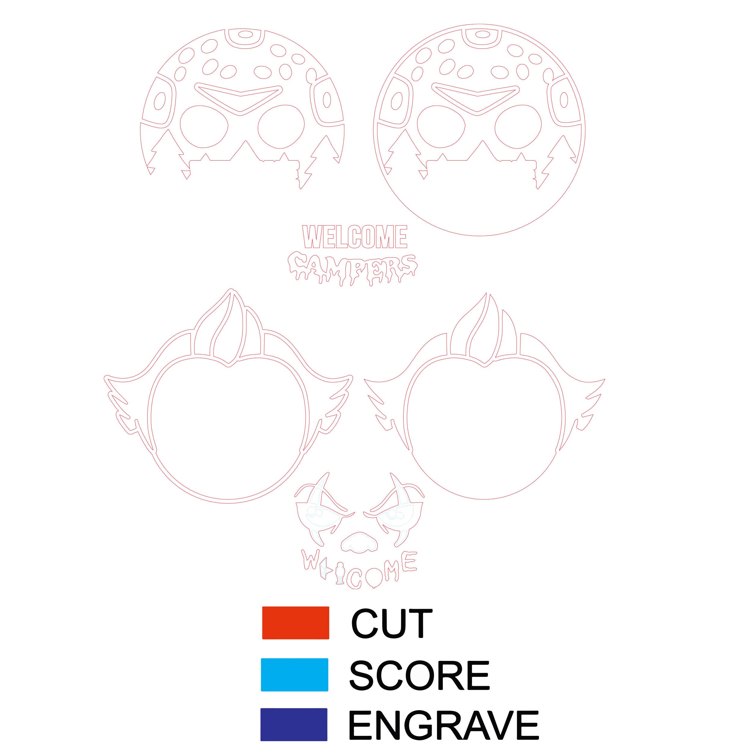 Bundle Horror Halloween Svg, Horror Door Sign Svg, Halloween SVG File ...