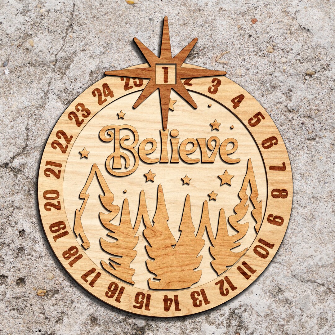 Christmas Nativity Countdown Svg, Christmas Countdown Svg, Countdown ...