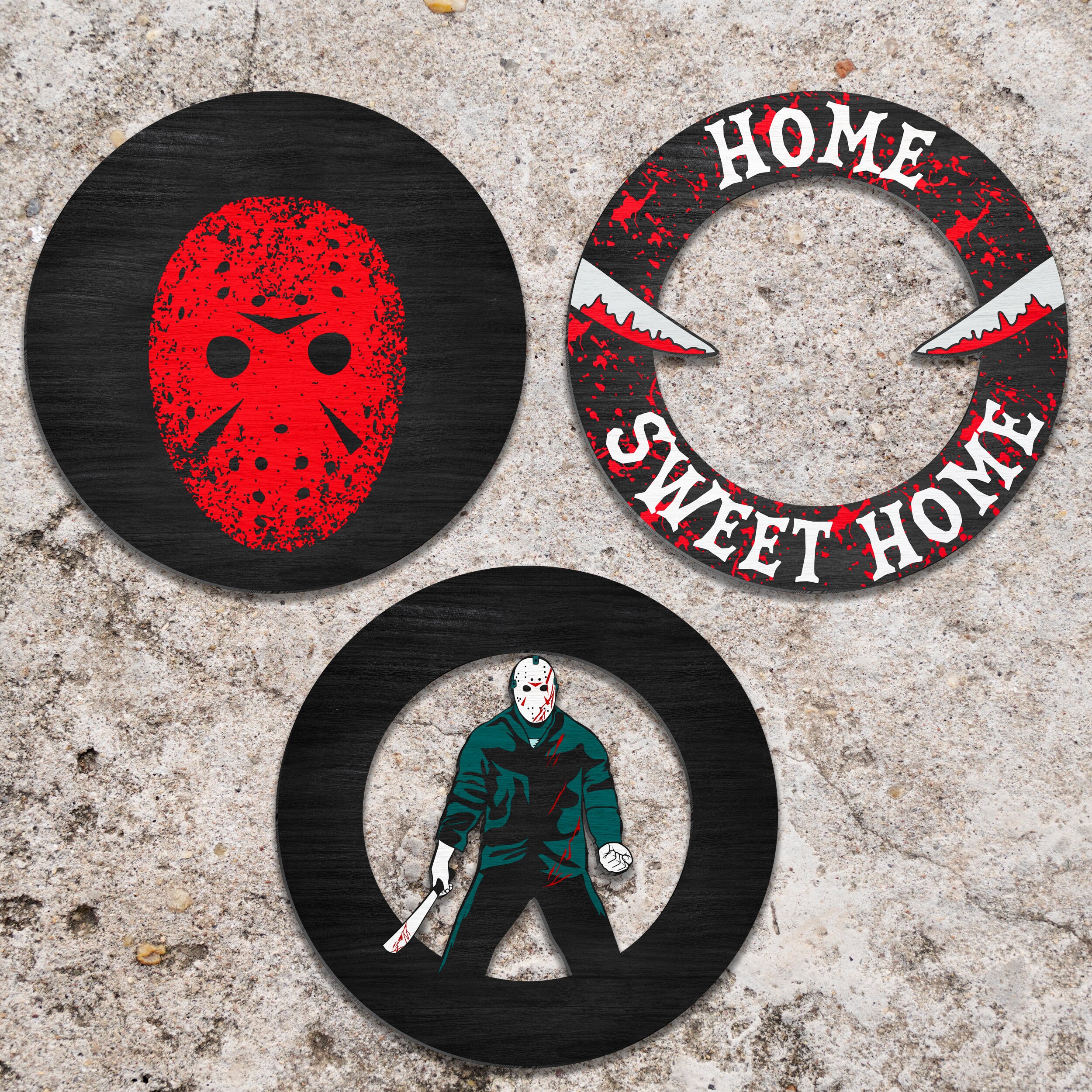 Home Sweet Home Horror Door Sign Svg, Halloween Door Sign Svg, Horror ...