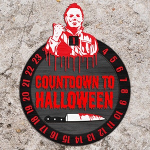 Horror Character Countdown Svg, Halloween Countdown Svg, Countdown ...