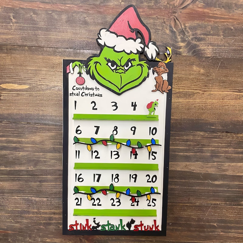 Grinch Countdown - Etsy