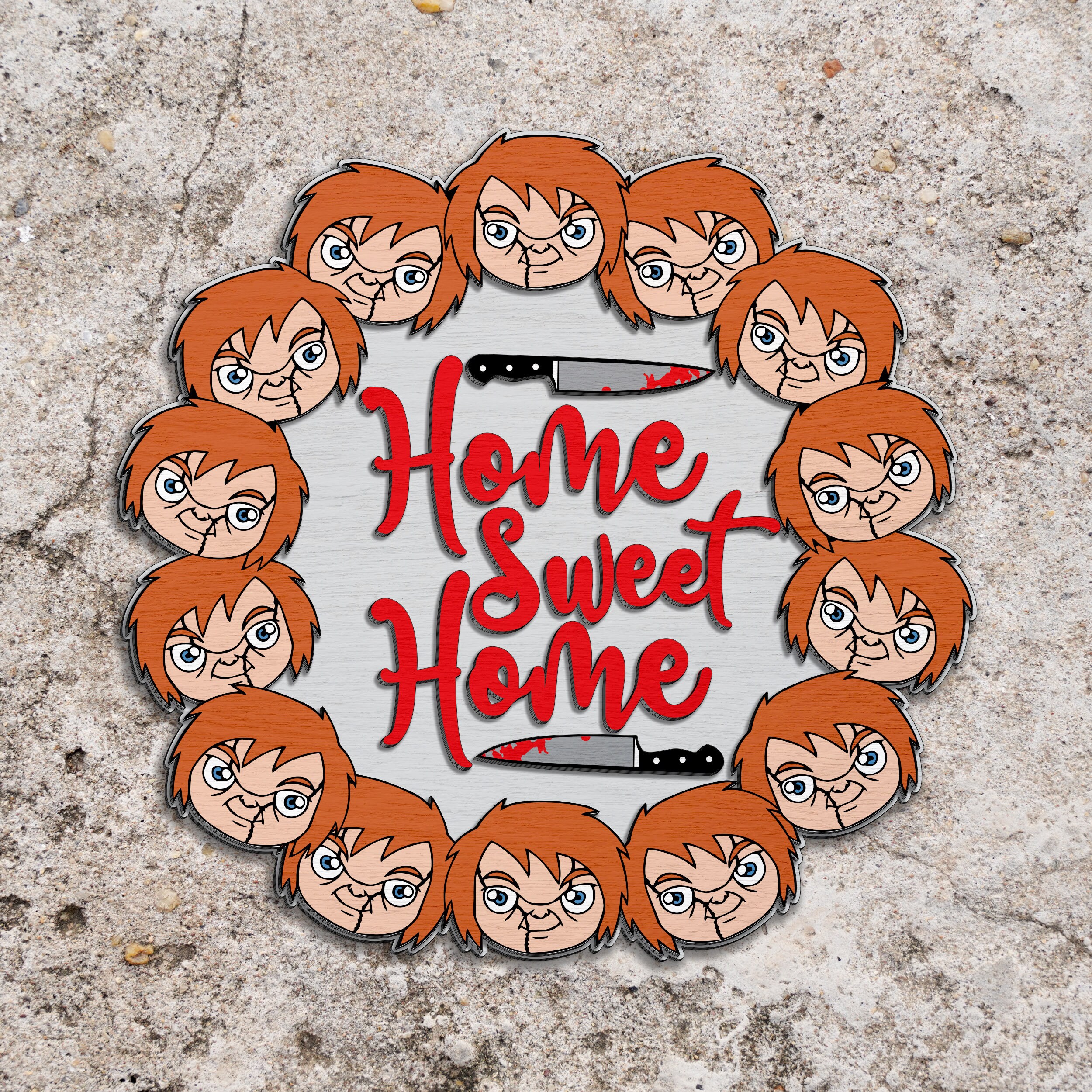 Home Sweet Home Horror Door Sign Svg Halloween Door Sign Svg - Etsy UK
