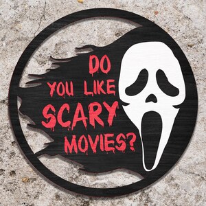 Horror Movie Door Sign Svg, Halloween Door Sign Svg, Horror Character ...