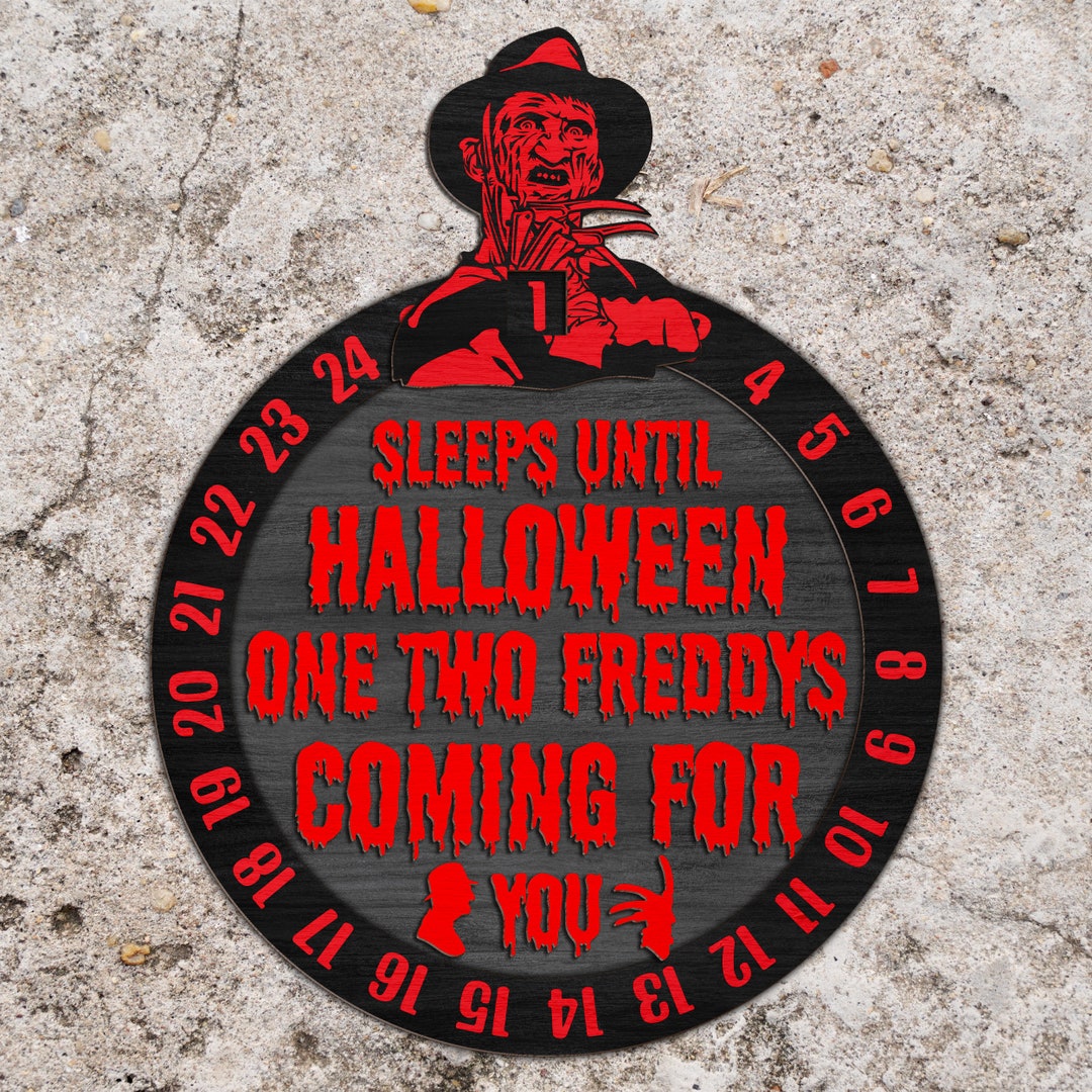 Horror Character Countdown Svg, Halloween Countdown Svg, Countdown ...