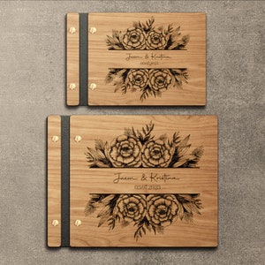 Personalized Floral Wedding Photo Album Svg, Wedding Book Laser Cut ...