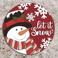 Snowman Sign - Etsy
