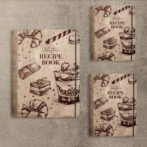 Personalized Recipe Book Cover Svg,wooden Cookbook Recipes Laser Cut ...