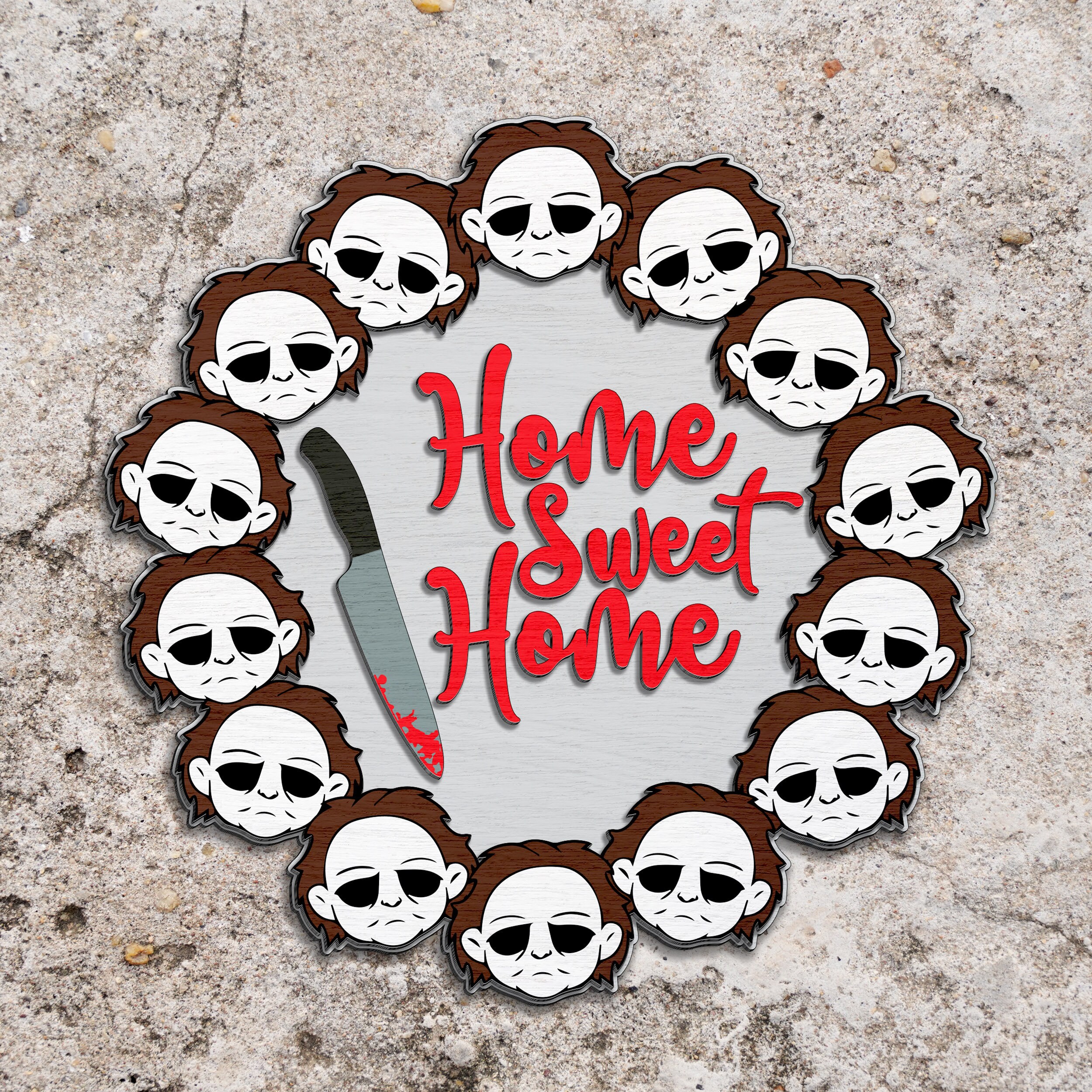Home Sweet Home Horror Door Sign Svg Halloween Door Sign Svg - Etsy UK