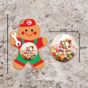 Christmas Gingerbread Candy Dome SVG, Gingerbread Man Candy Holder SVG ...