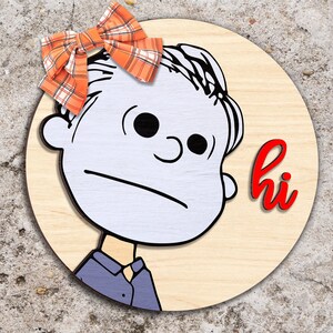 Hi Horror Cartoon Door Sign Svg, Halloween Welcome Sign Svg, Horror ...