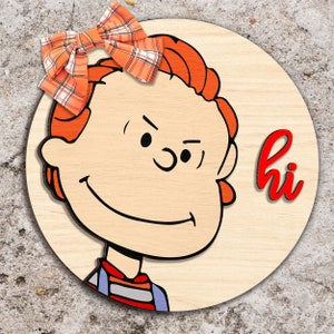 Hi Horror Cartoon Door Sign Svg, Halloween Welcome Sign Svg, Horror ...