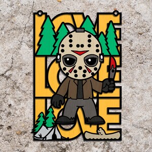 Horror Love Door Sign Svg, Halloween Door Sign Svg, Horror Characters ...