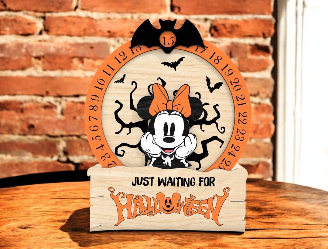 Halloween Countdown SVG Laser Cut File, Cute Halloween Sign Svg ...