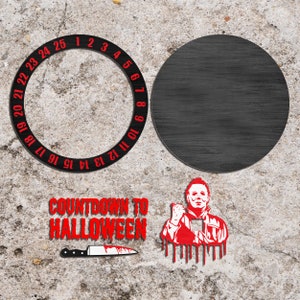 Horror Character Countdown Svg, Halloween Countdown Svg, Countdown ...