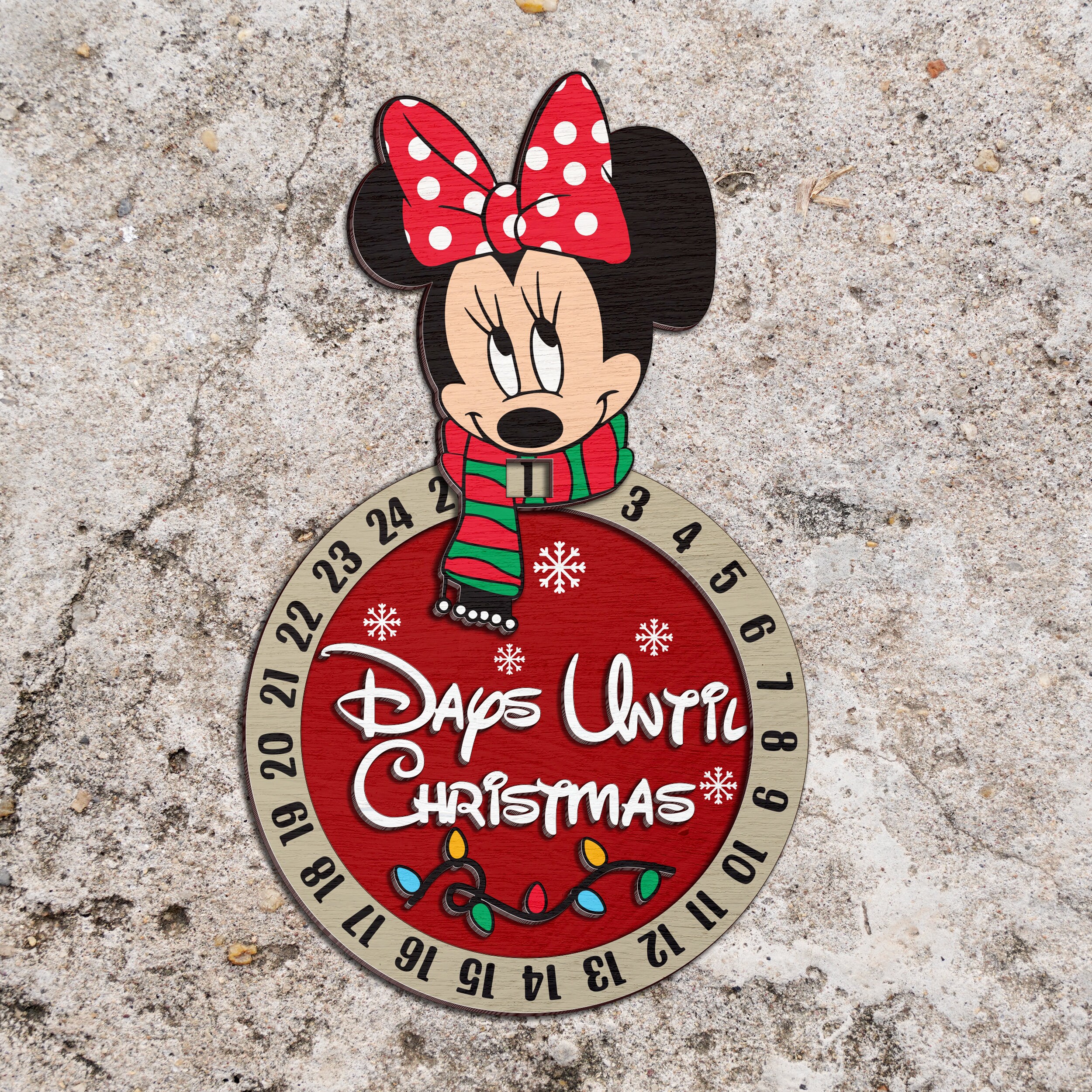 Christmas Cartoon Countdown Svg, Christmas Countdown Svg, Countdown ...