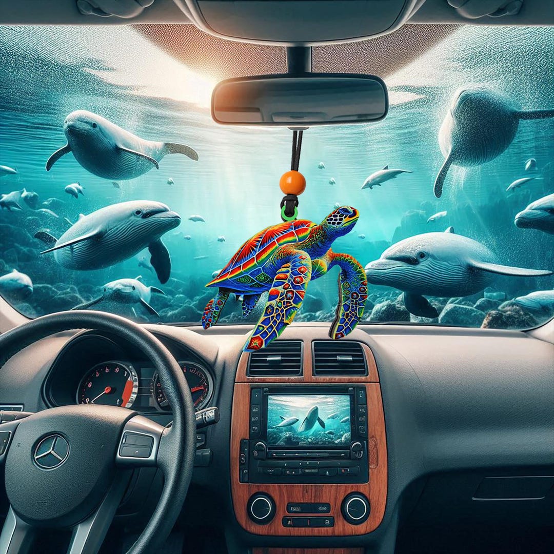 Sea Turtle Gift, Wood Diffuser, Aromatherapy Car, Turtle Car Decor ...