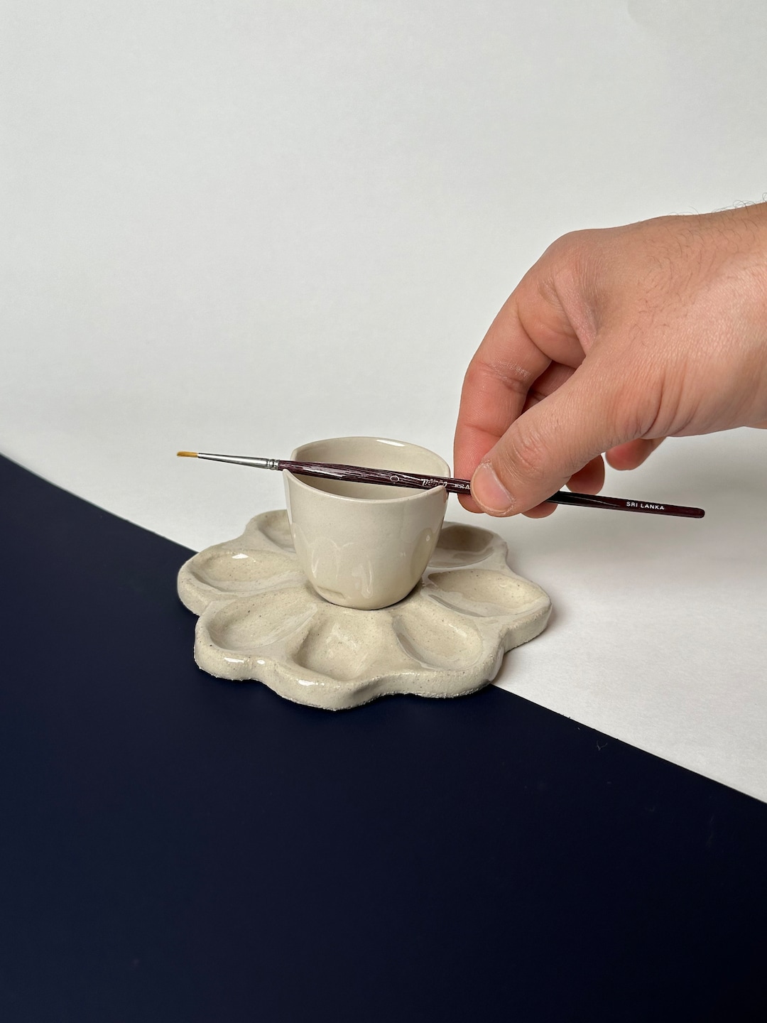 Ceramic Palette Handmade Ceramic Watercolor Kit Ceramic Watercolor ...